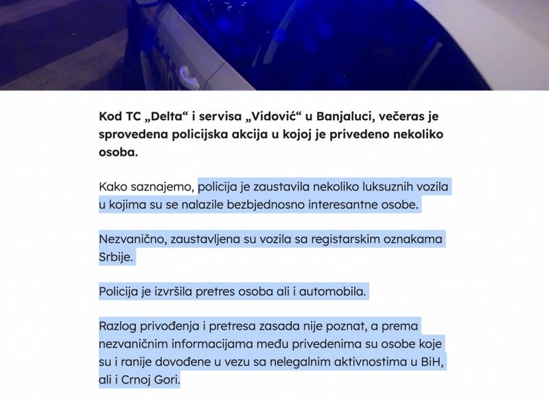 Ko je i zašto naredio hapšenje članova Vučićeve SNS u Banja Luci ...